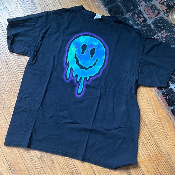 Shirts | Y2k Drippy Smiley Face Tshirt | Poshmark